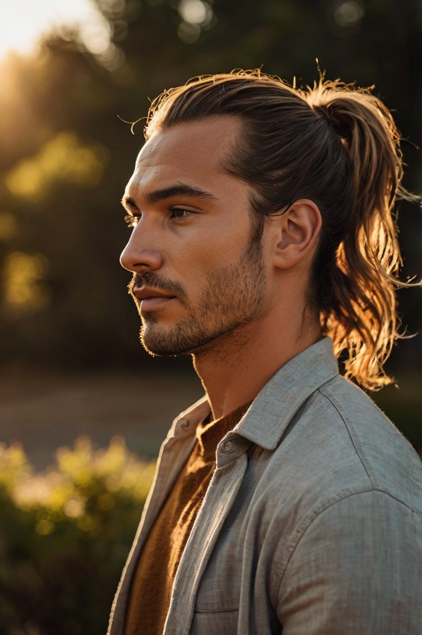 30 Best Man Bun Hairstyles for Men - The Taper Fade